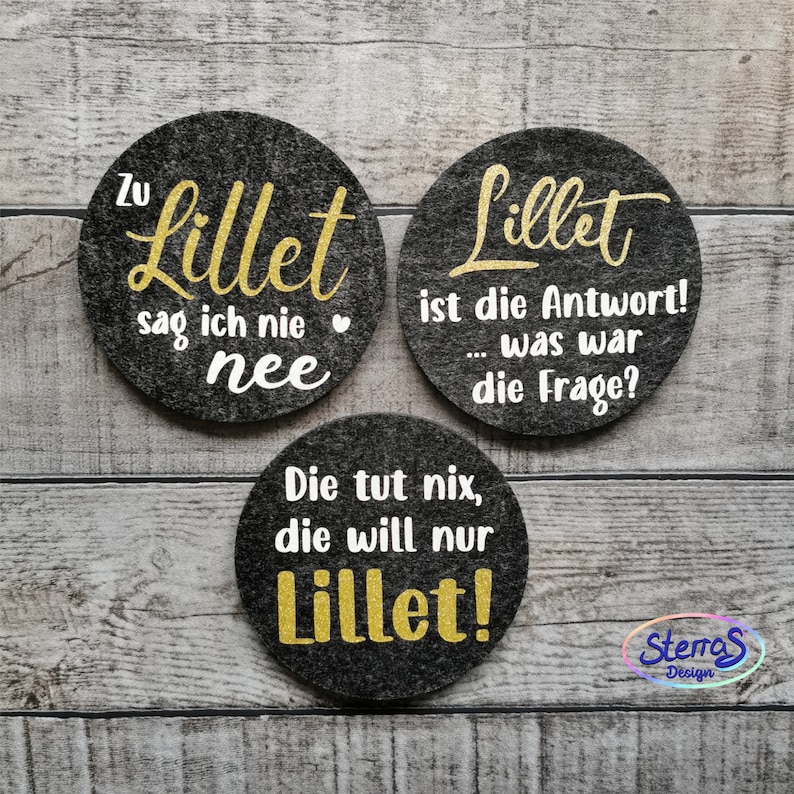 Plotterdatei Sprüche Lillet Deutsch SVG PNG Untersetzer - Etsy Schweiz