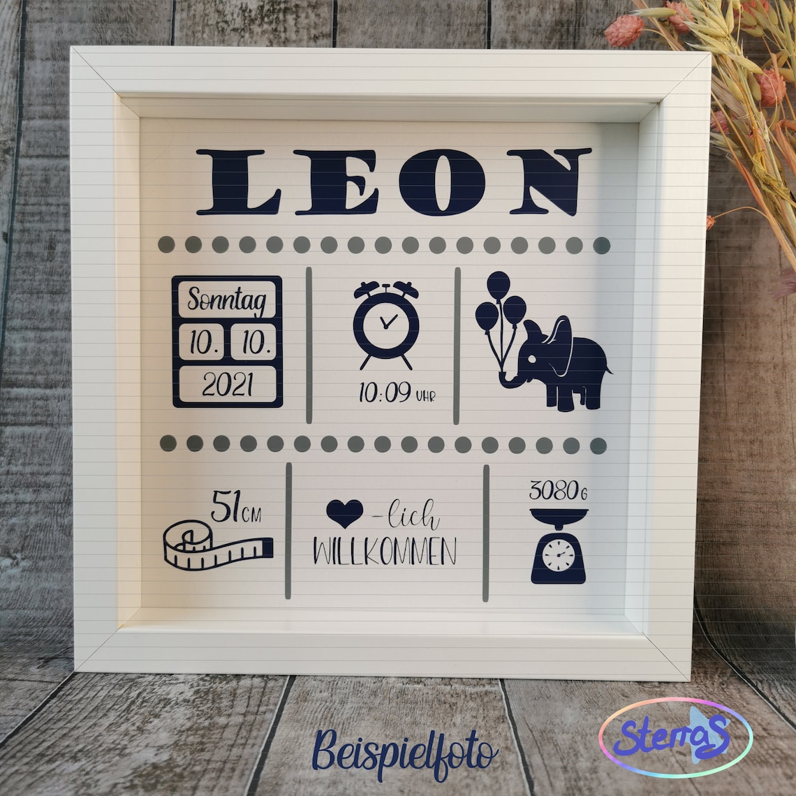 Plotterdatei Babydaten Bausatz zur Geburt in SVG - Etsy.de