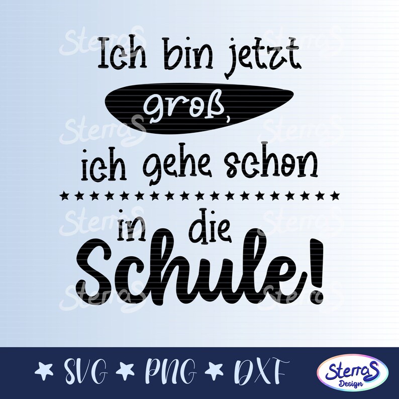 Plotterdatei zur Einschulung Ich bin jetzt groß ich gehe - Etsy.de