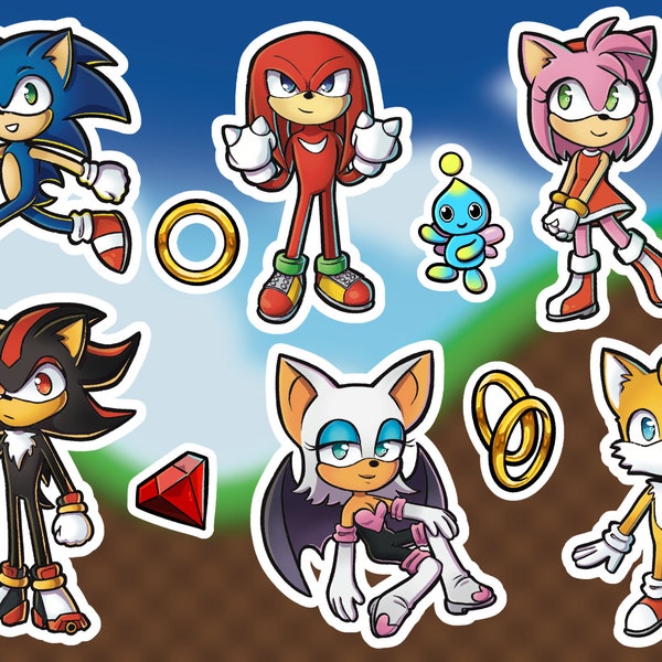 Sonic the Hedgehog Stickers - Etsy Australia