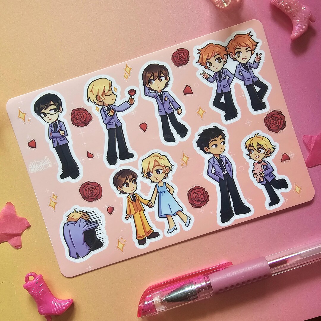 Ouran High School Host Club Sticker Sheet - Etsy