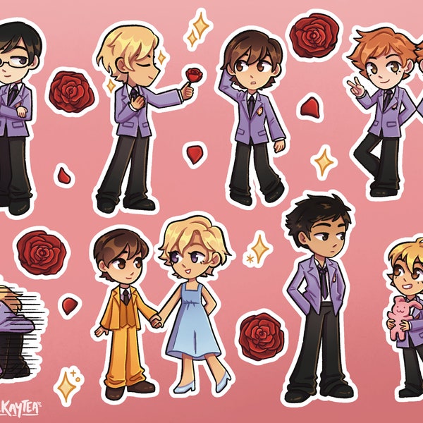 Ouran High School Host Club Stickers - Etsy