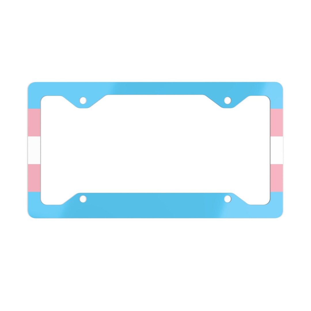 Transgender Pride Flag Metal License Plate Frame - Etsy