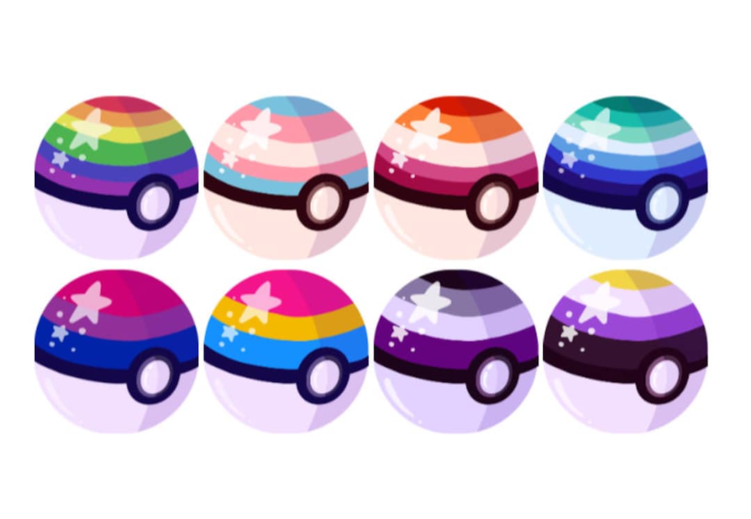 Pokeball Pride Pin Button || Pokemon LGBT Pinback Button || LGBTQ Pride ...