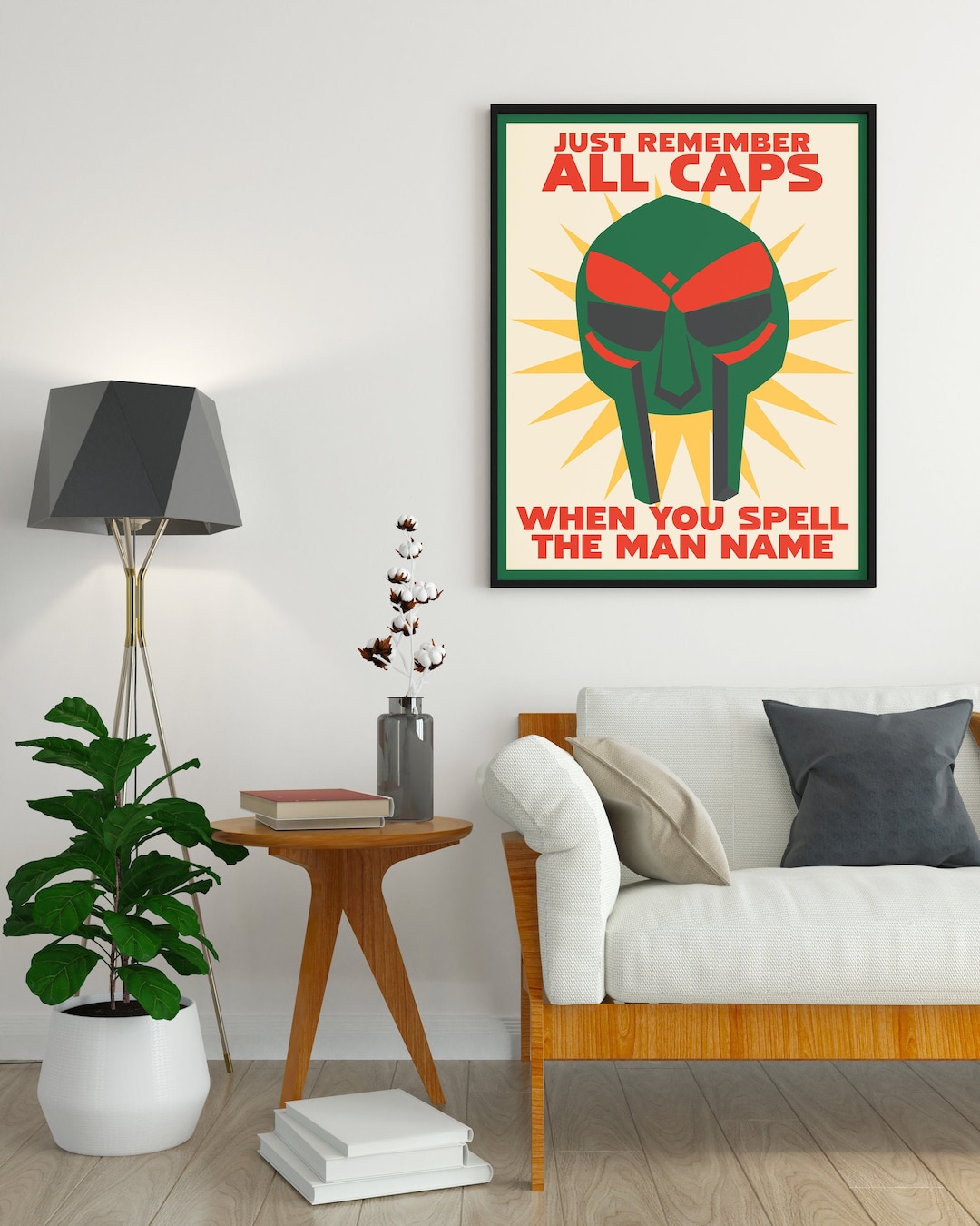 MF DOOM Wall Art Print - Etsy