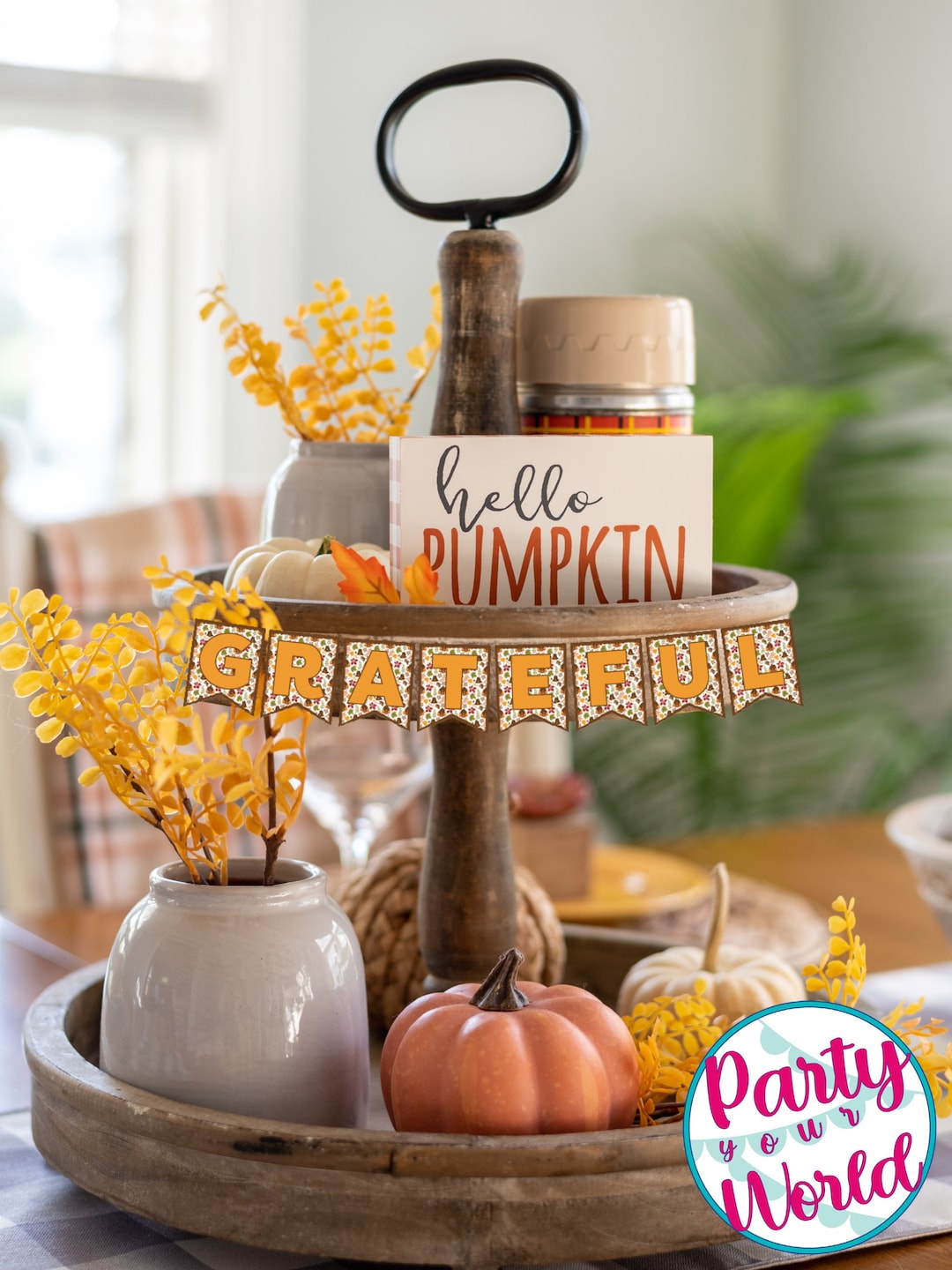Mini Thanksgiving Digital Alphabet Banner, Instant Digital Download ...