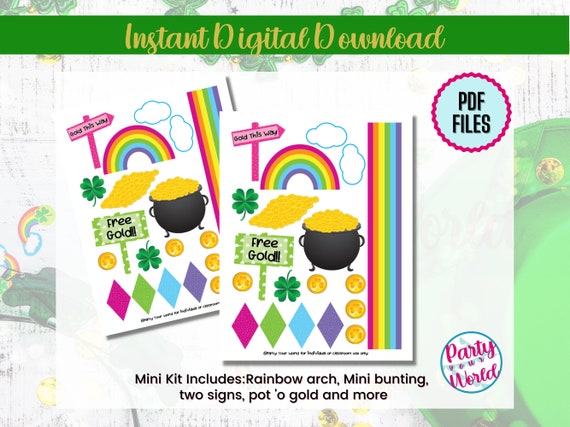 Printable Leprechaun Trap Kit mini St. Patrick's Day | Etsy