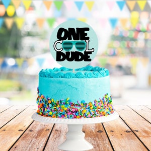 Printable One Cool Dude First Birthday Decorations Bundle, Digital ...