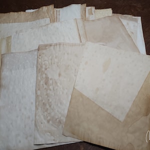 Tea Dyed Paper Pack (50) – Aged Vintage Look | 8.5x11" Hand-stained ...