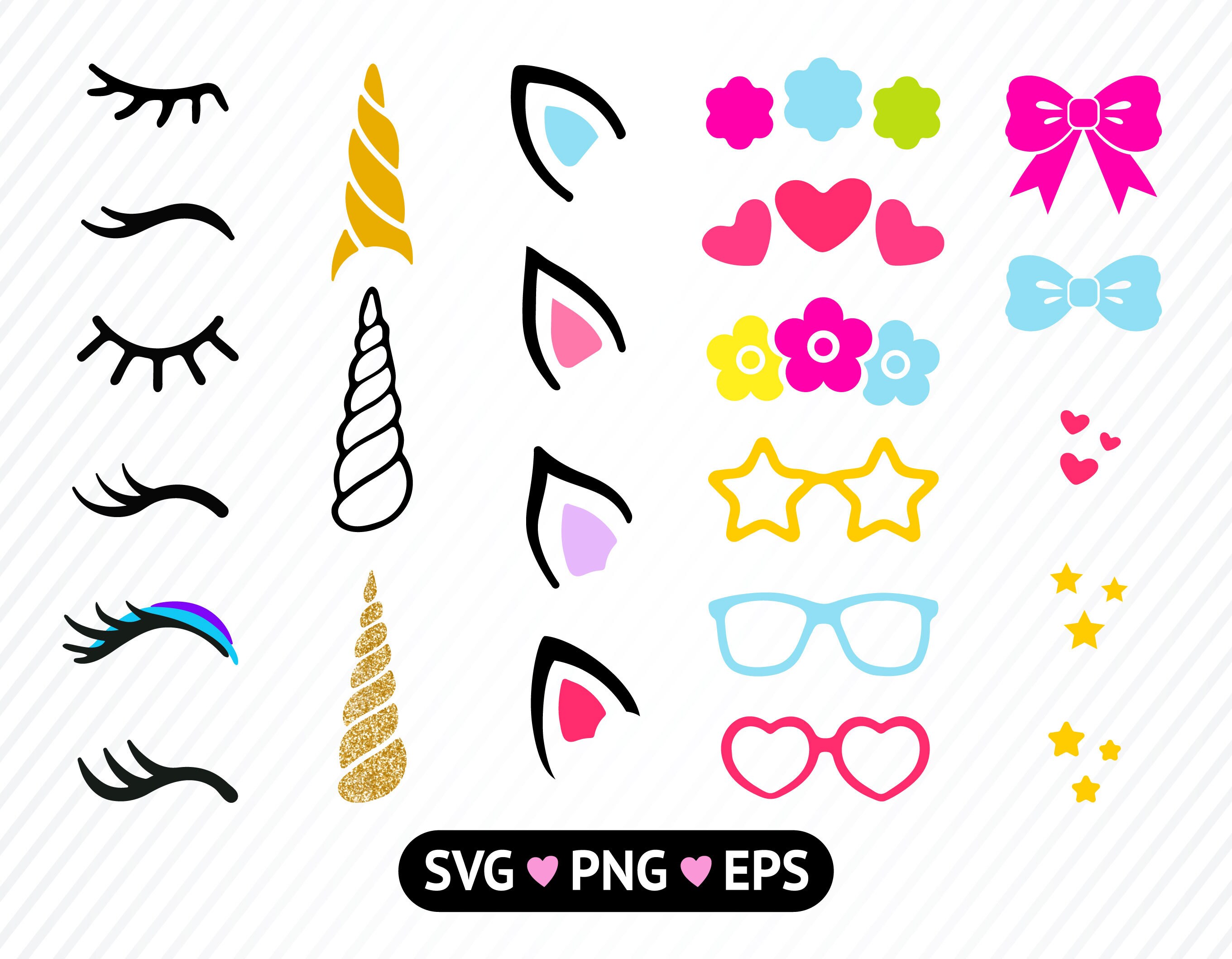 Unicorn Kit Svg Unicorn Bundle Unicorn Birthday Girl Svg - Etsy