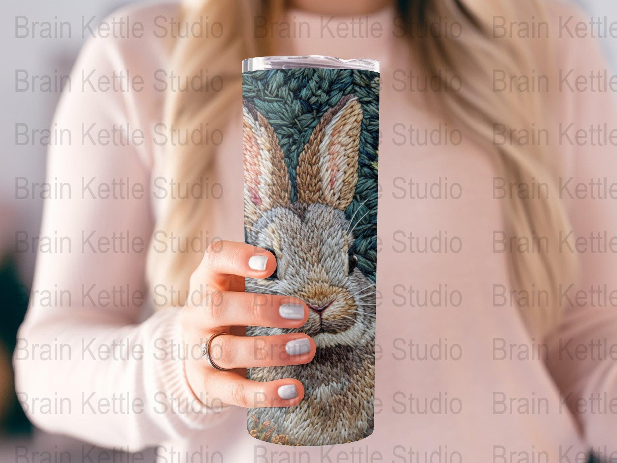 Embroidery Style 20oz Skinny Tumbler Wrap Easter Tumbler PNG ...