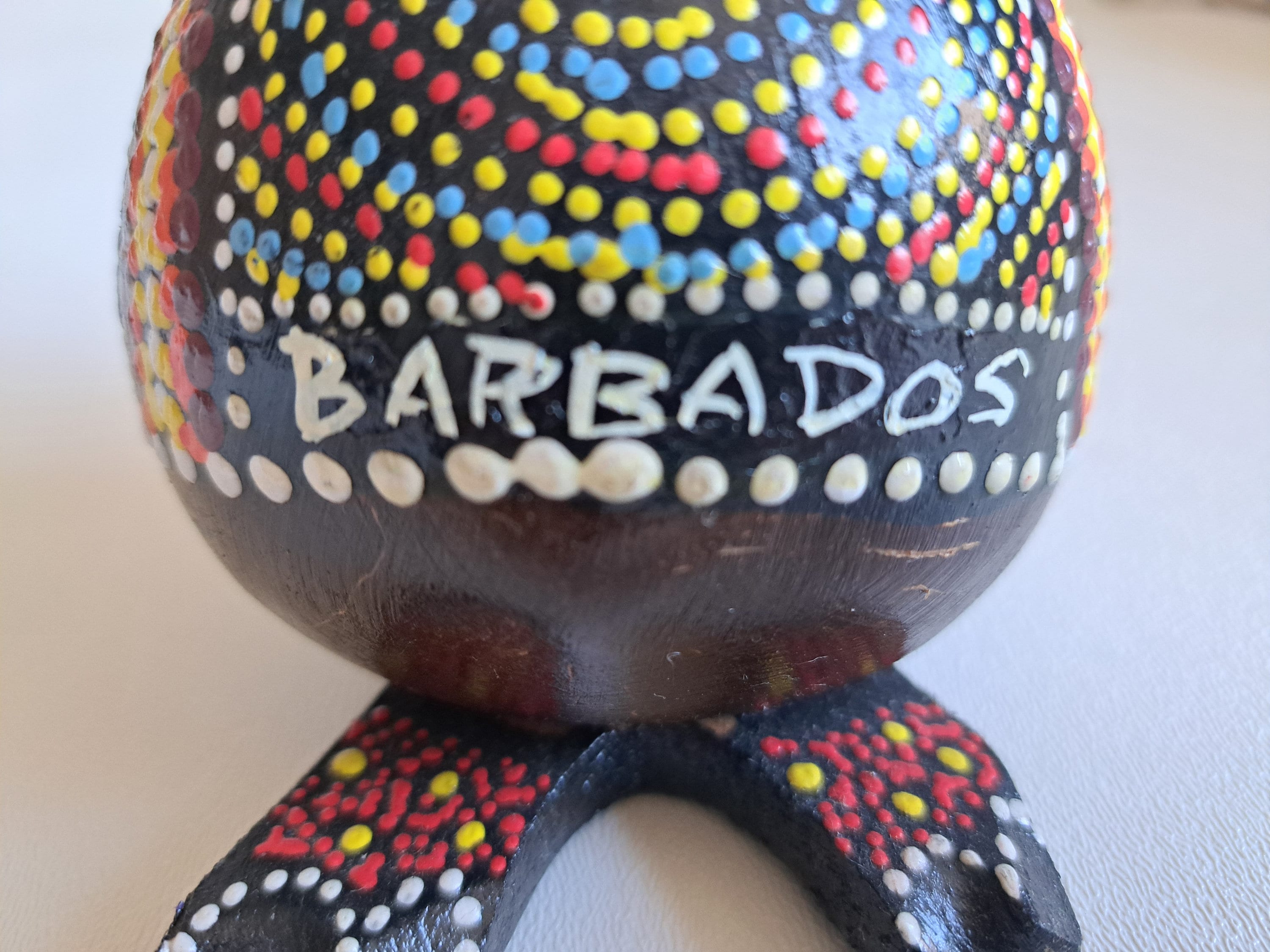 Fertility-style Barbados Coconut Shell Tortoise, Turtle Carving With ...