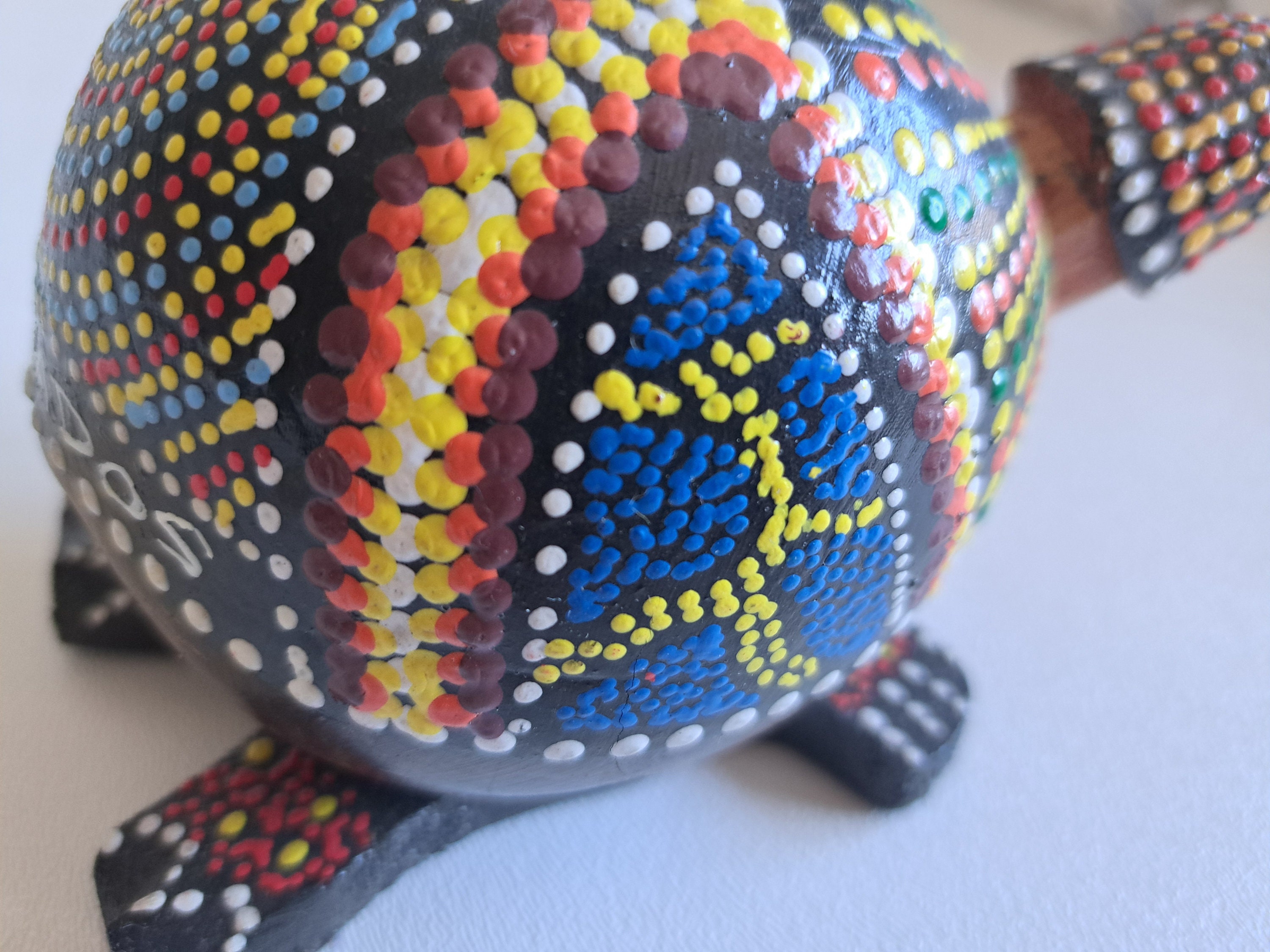 Fertility-style Barbados Coconut Shell Tortoise, Turtle Carving With ...