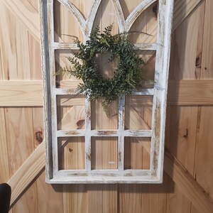 Rustic Farmhouse French Country Cathedral Arch Vintage Style Window ...
