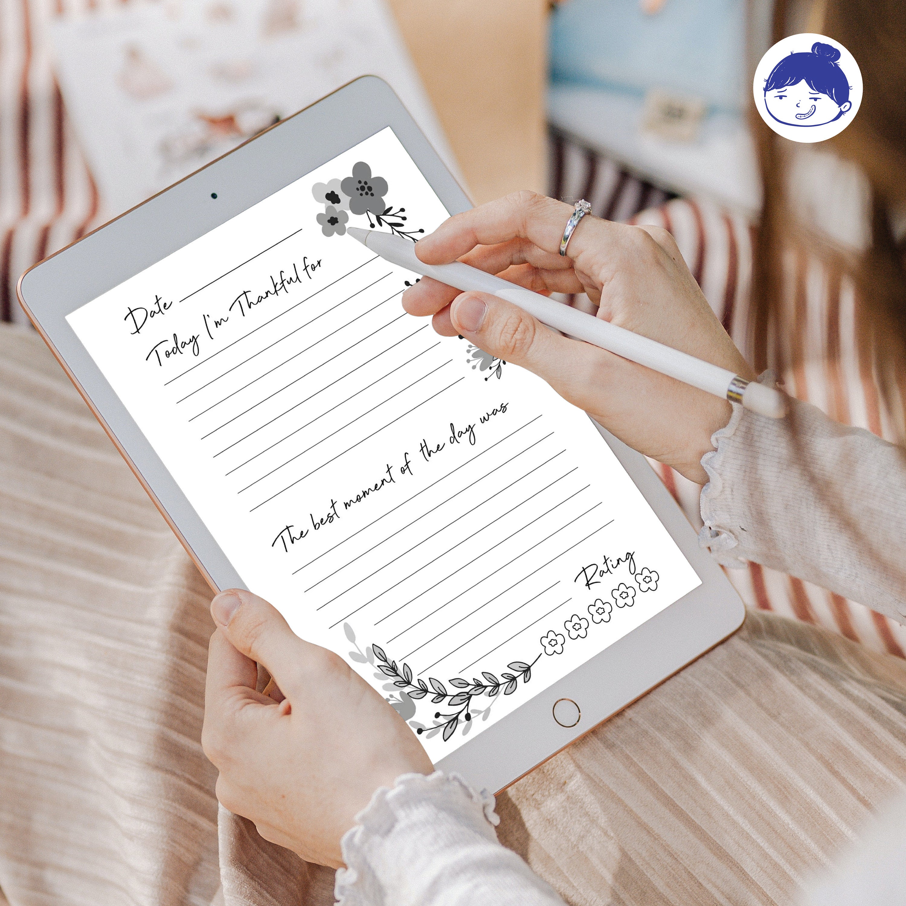 Gratitude Journal Printable Template Thankfulness Journal - Etsy