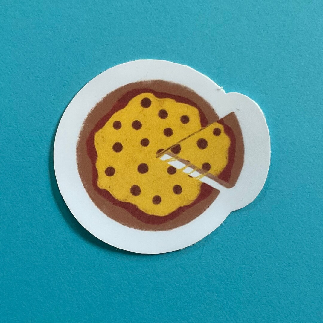 Cute Pizza Sticker - Etsy