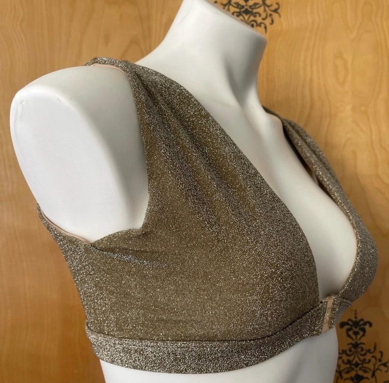NWT RARE Vintage 2000s Y2K Bikini Halter Top Brazilian Bottoms Glitter ...