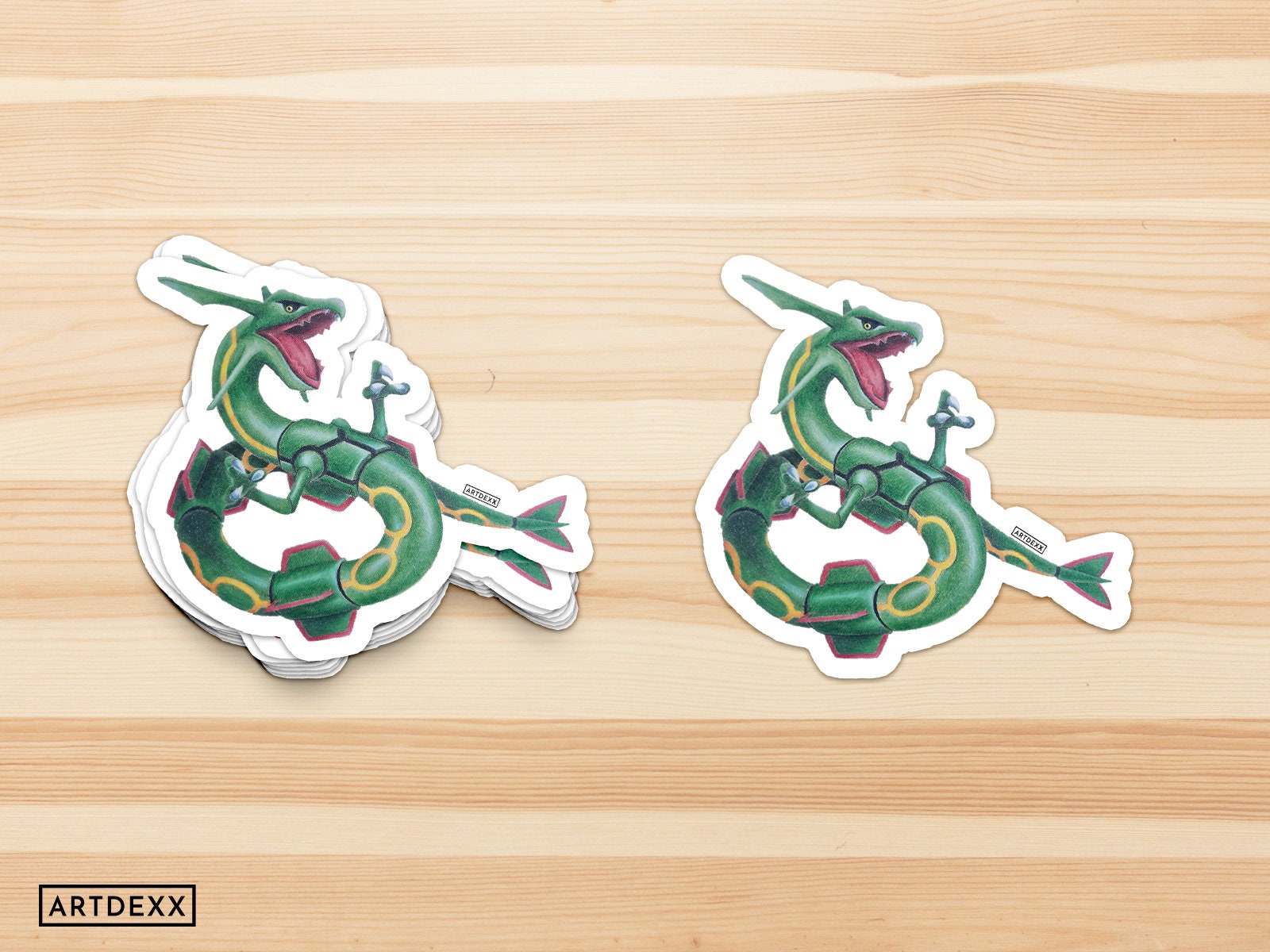 Rayquaza Pokemon Art Vinyl Sticker - Etsy