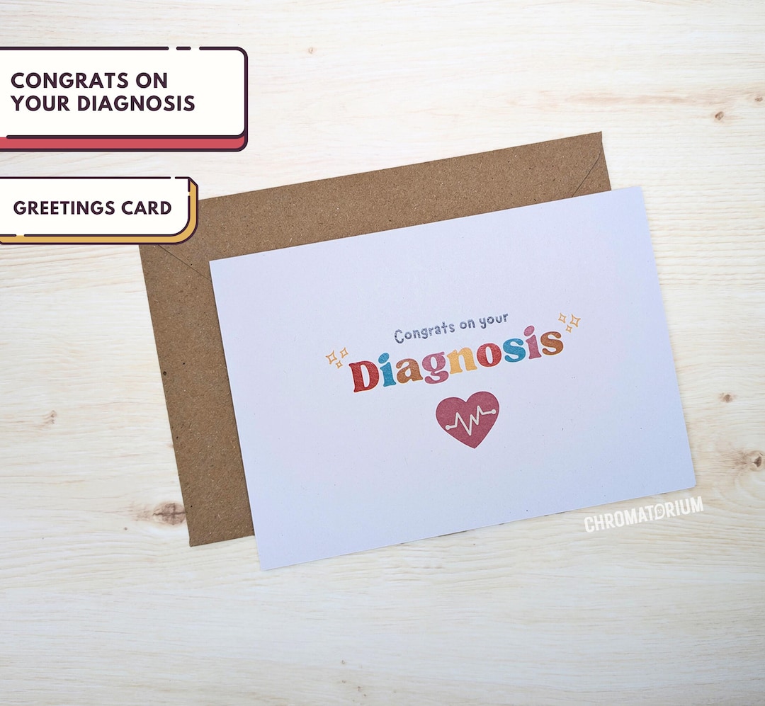Congrats on Your Diagnosis Greetings Card. Autism, ADHD, Chronic ...