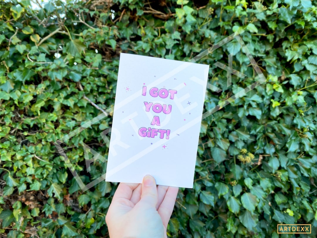 Ditto Pokemon Greeting Card - I Got You a Gift, Christmas, Birthday ...