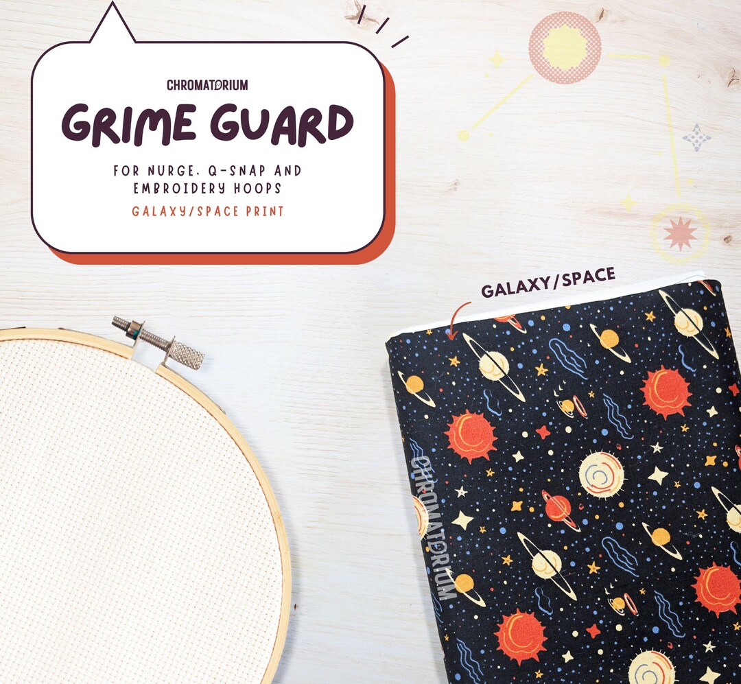 Galaxy/space Print Cotton Grime Guards for Round, Q-snap and Nurge ...