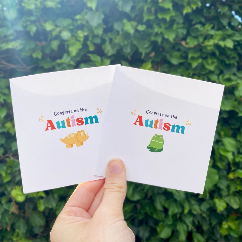 Autism Cards Frog - Etsy UK
