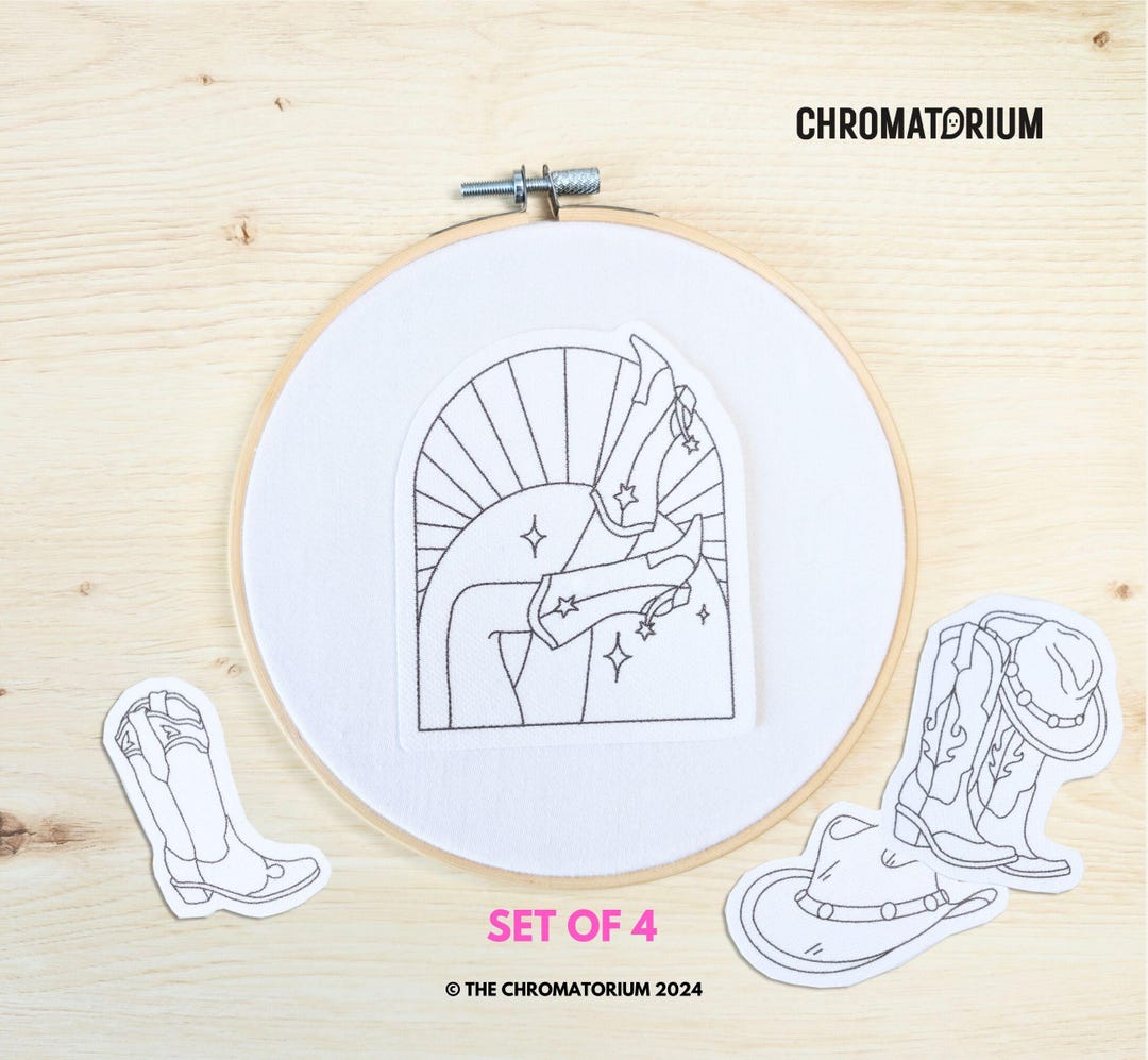 Chappel Roan Inspired Stick and Stitch DIY Patterns (set of 4) - Etsy