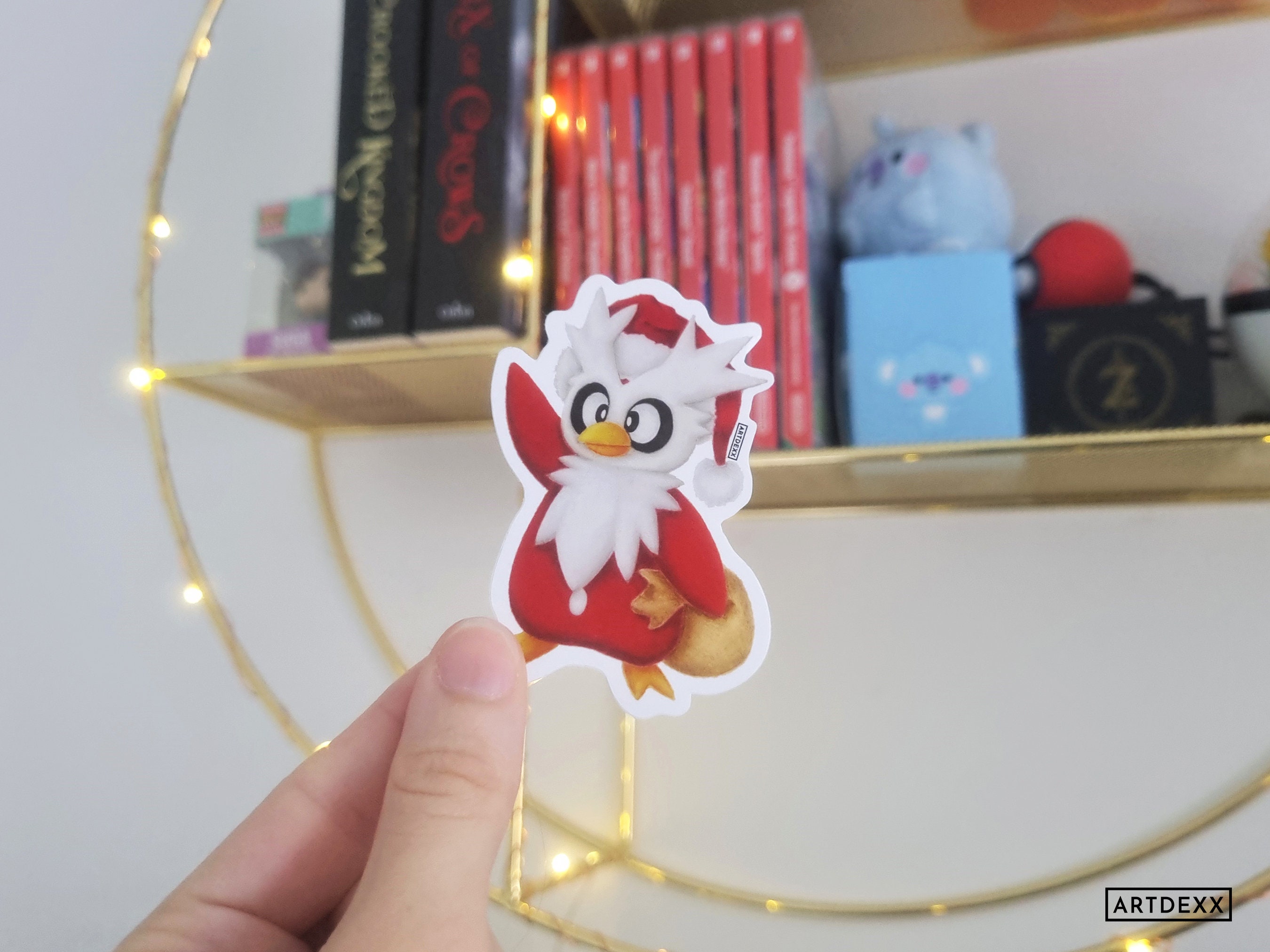 Delibird Festive Pokemon Art Vinyl Sticker - Etsy