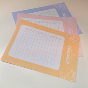 Cute Printable Checklist Kawaii Planner Insert A4 Instant - Etsy