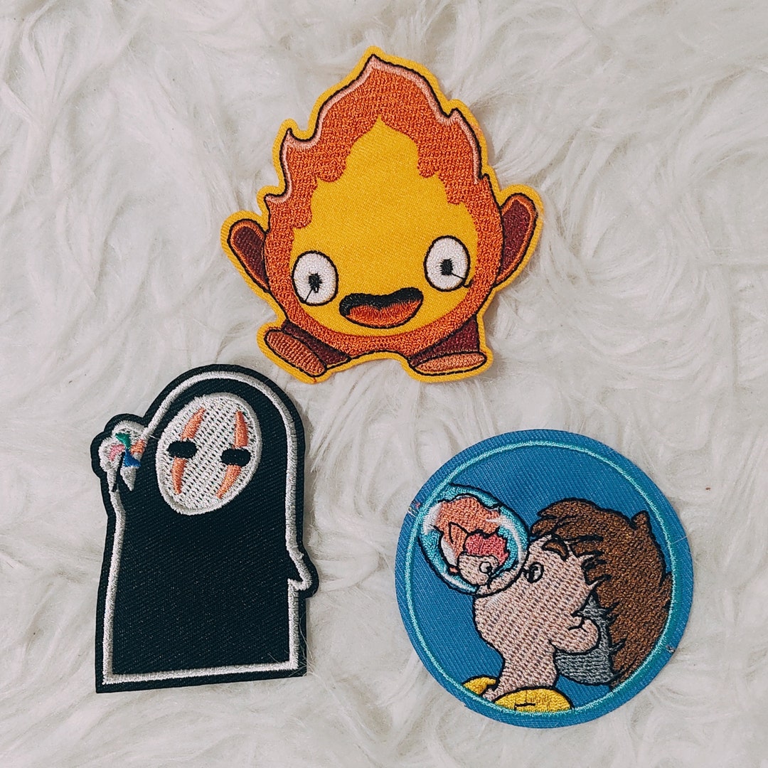 Ghibli Manga Animated Iron-on Embroidered Patch - Etsy UK