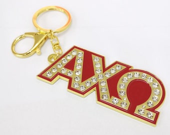 Alpha Chi Omega Key Chain - Etsy