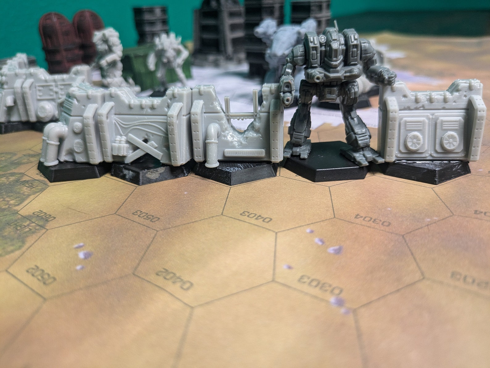 Defensive Walls Compatible With Battletech and Other 6mm/8mm Scale ...