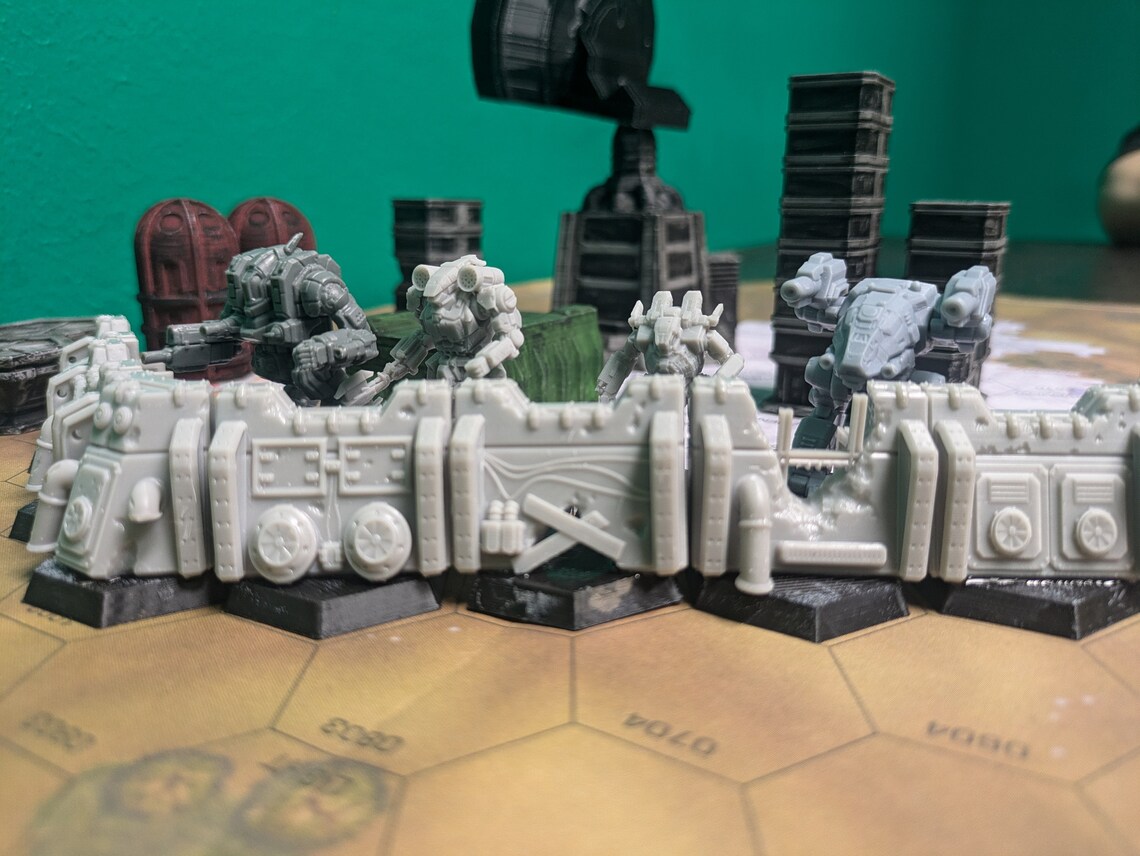 Defensive Walls Compatible With Battletech and Other 6mm/8mm Scale ...