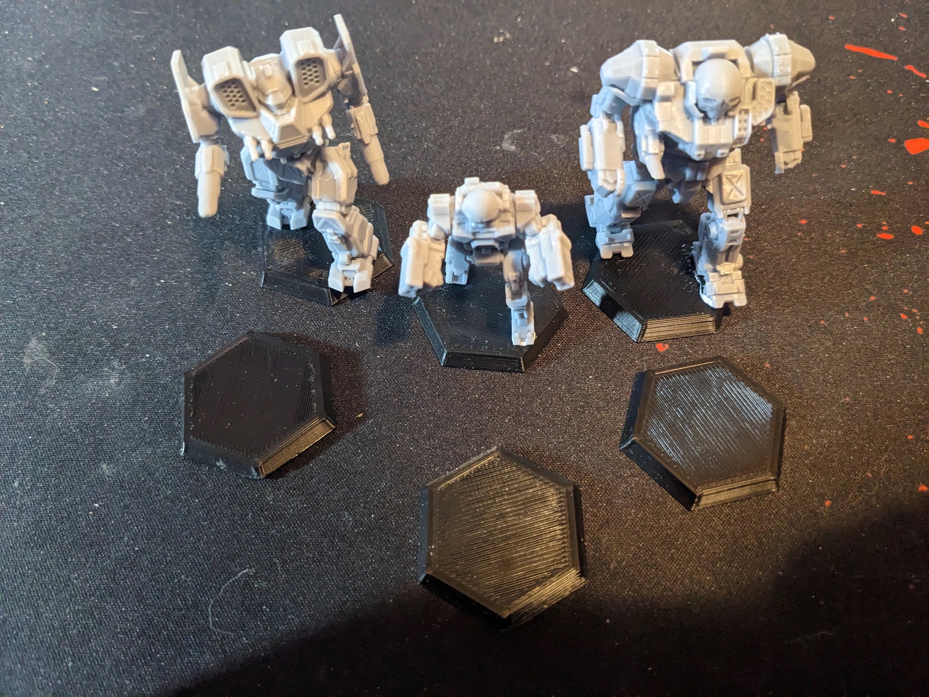 Bulk Tabletop Hex Bases X20, 3D Printed 3rd Party and Compatible With ...