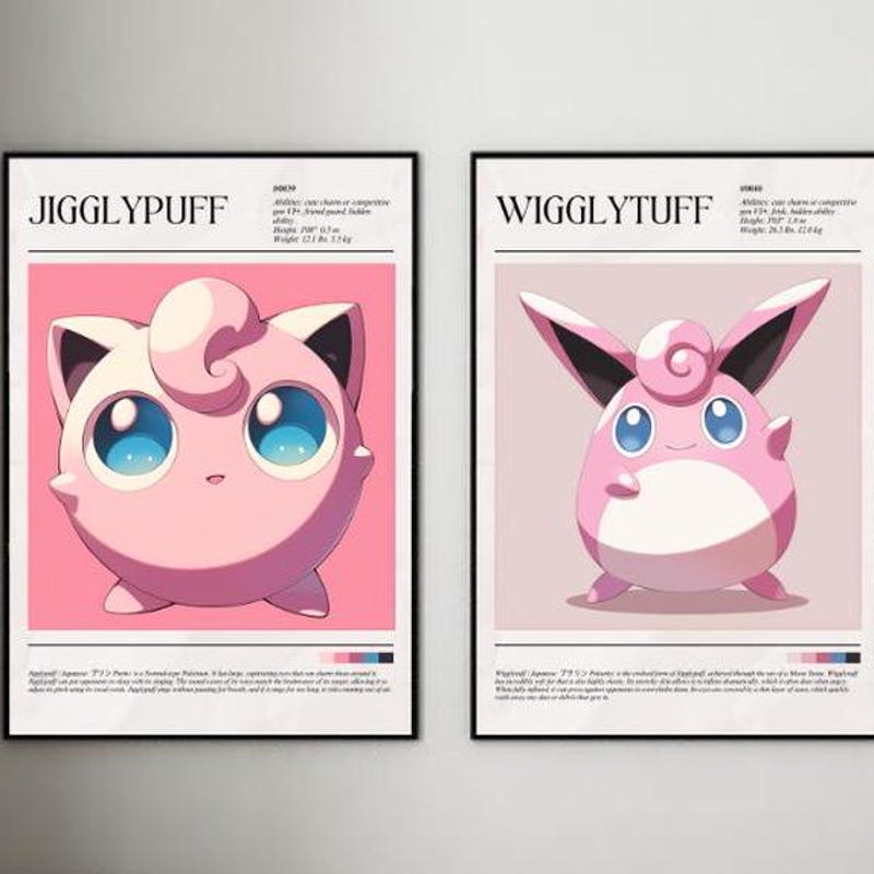 Jigglypuff Poster - Etsy