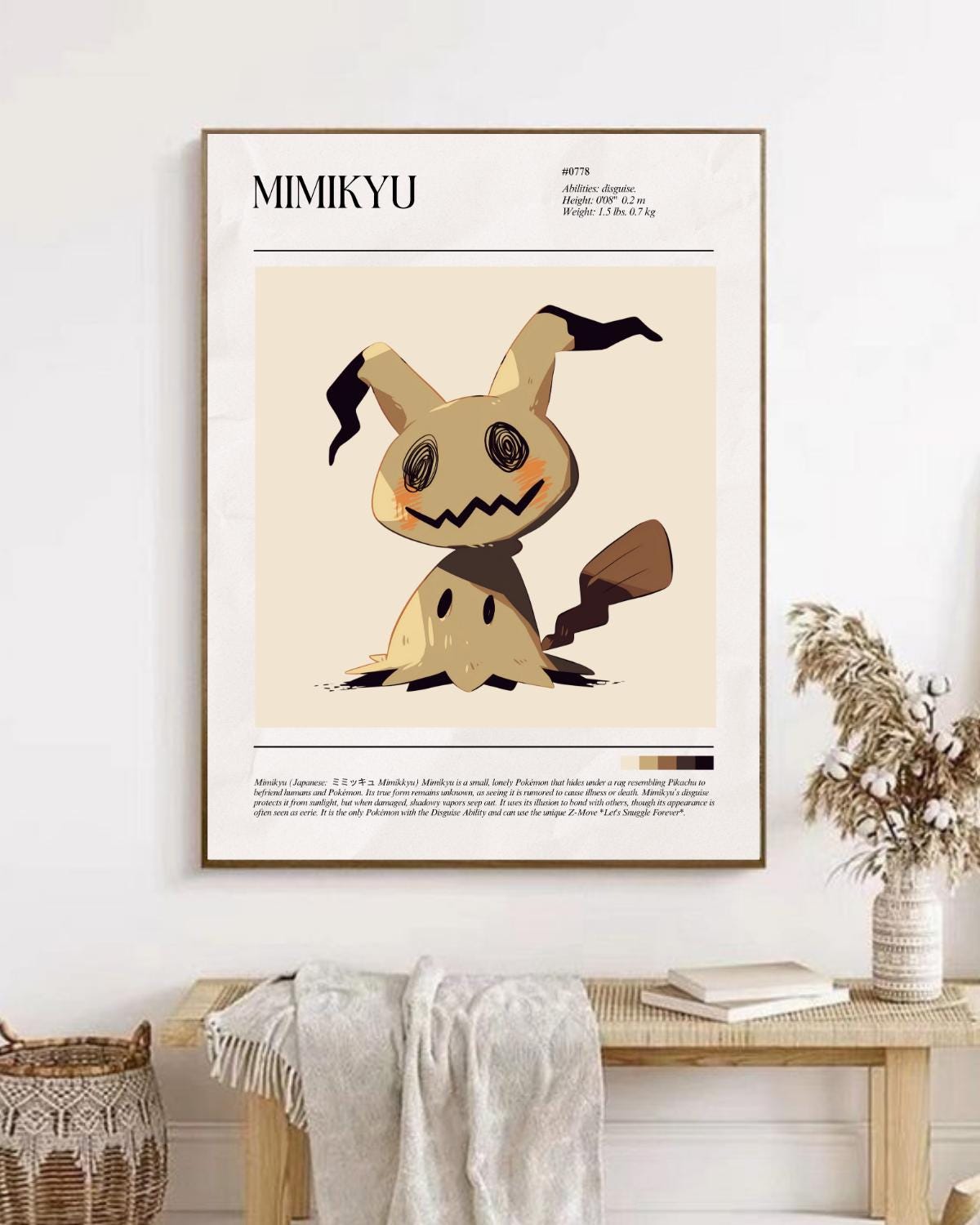 Mimikyu Pokemon Poster, Japanese Wall Art (digital Download) - Etsy