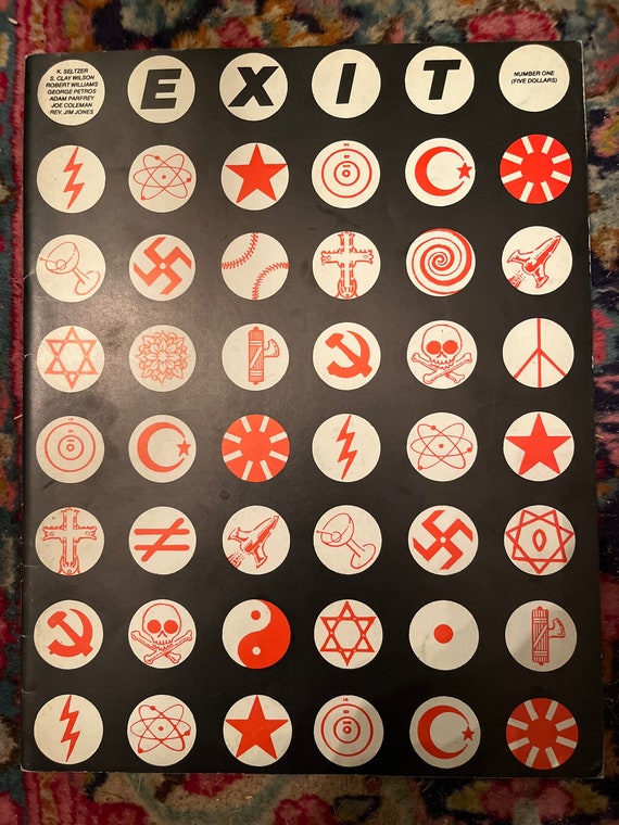 EXIT Magazine 1 George Petros Vintage 1980s Underground Punk - Etsy