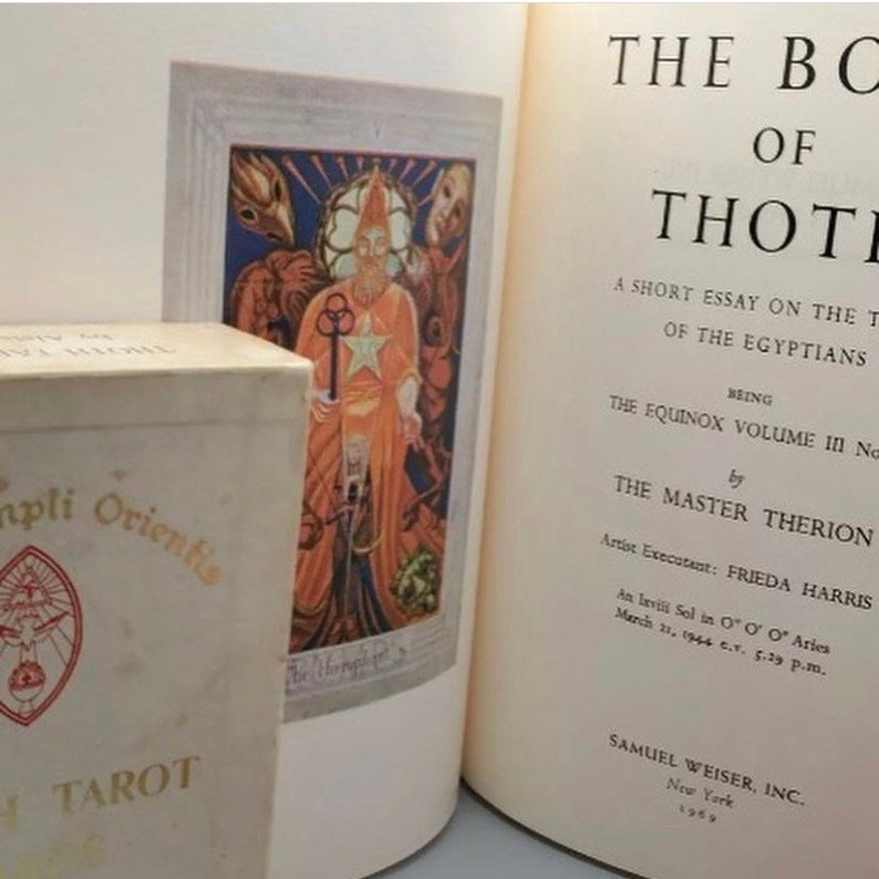 Aleister Crowley Thoth Tarot Cards Vintage 1969 Liewellyn First Edition ...