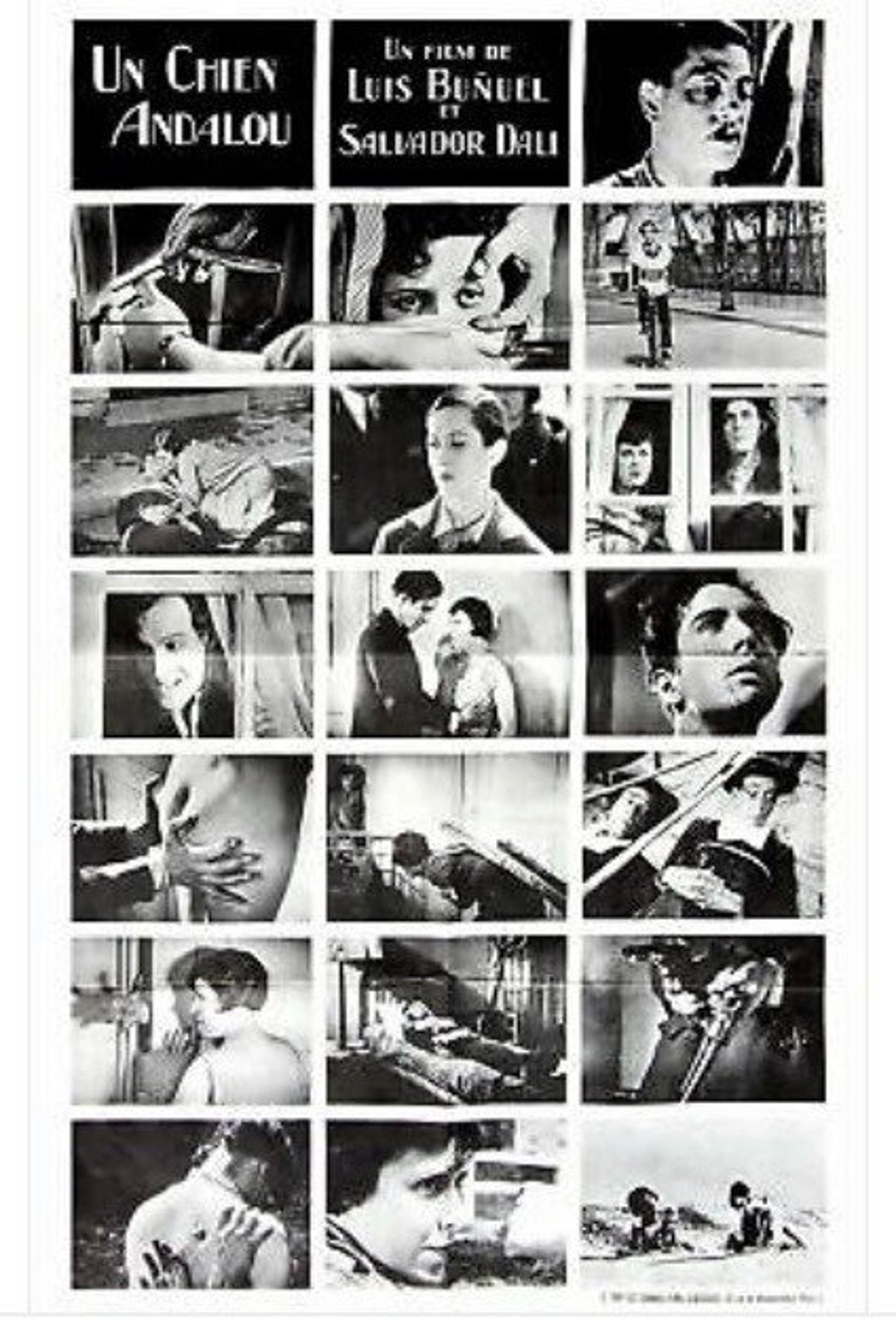 Salvador Dali and Luis Buñuel Original Movie Poster 1968 Un Chien ...