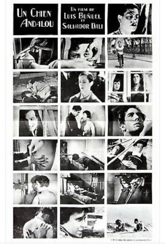 Salvador Dali and Luis Buñuel Original Movie Poster 1968 Un | Etsy