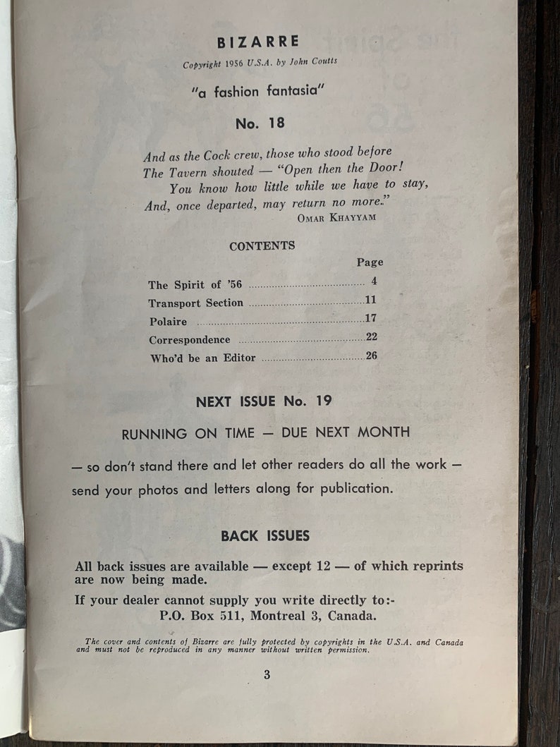 Bizarre No.18 Vintage 1950s Bondage Erotica Magazine 1956 John Willie’s ...
