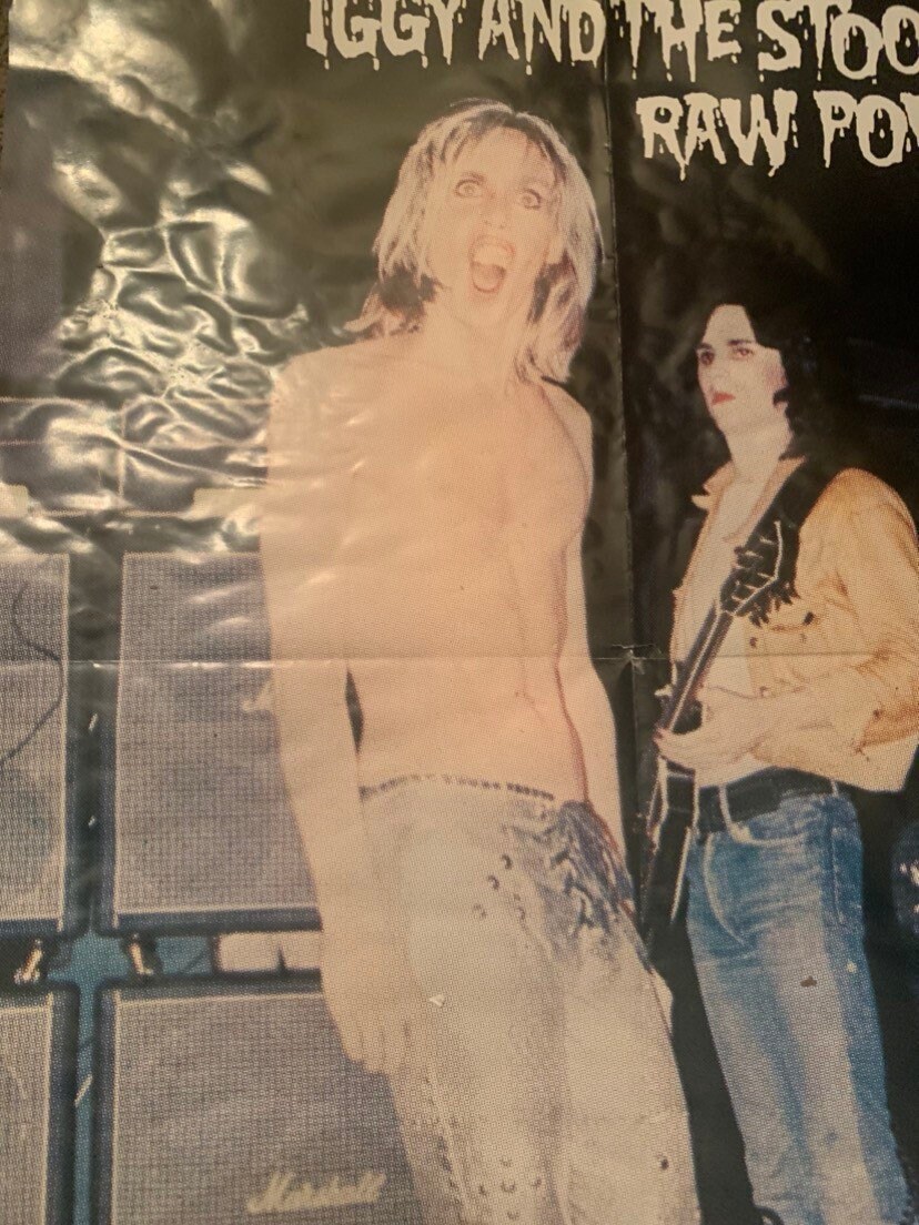 Iggy & the Stooges Raw Power Poster Vintage 1970s Promo Punk Poster ...