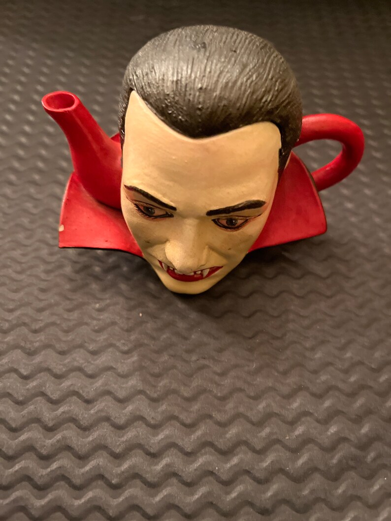Dracula Hand-painted Ceramic Tea Mug Vintage 1960s Fine Art Collectible ...