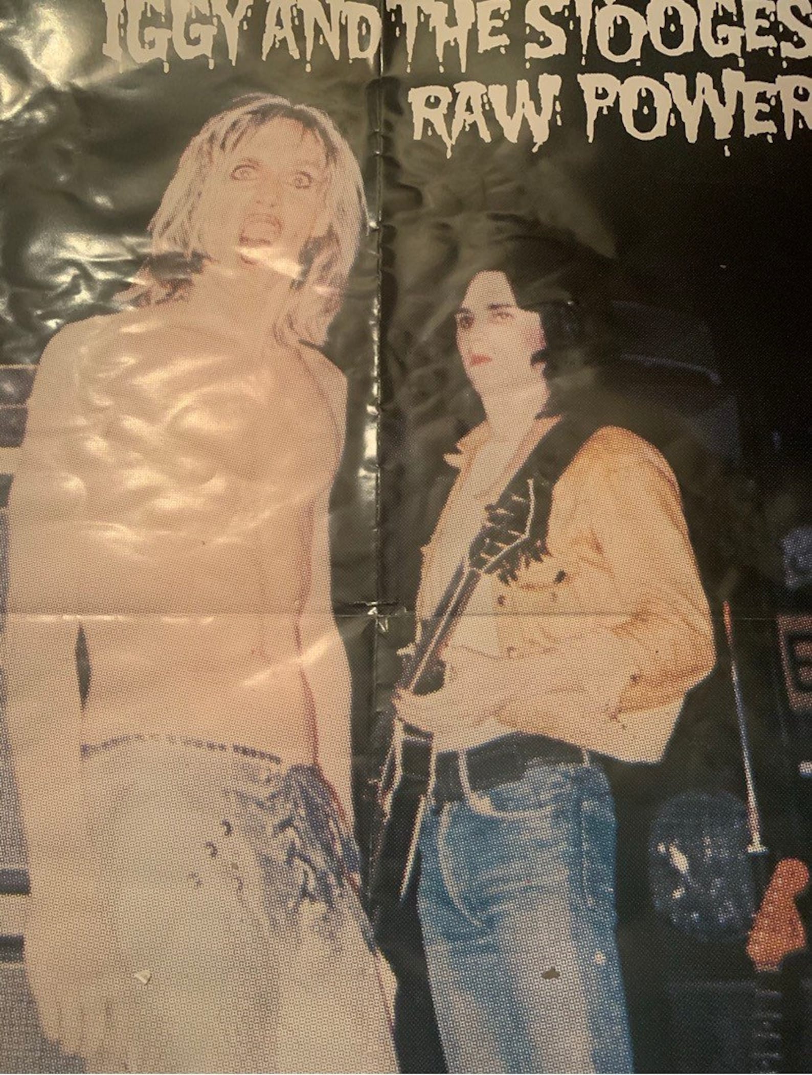 Iggy & the Stooges Raw Power Poster Vintage 1970s Promo Punk Poster Iggy Pop/ James Williamson ...