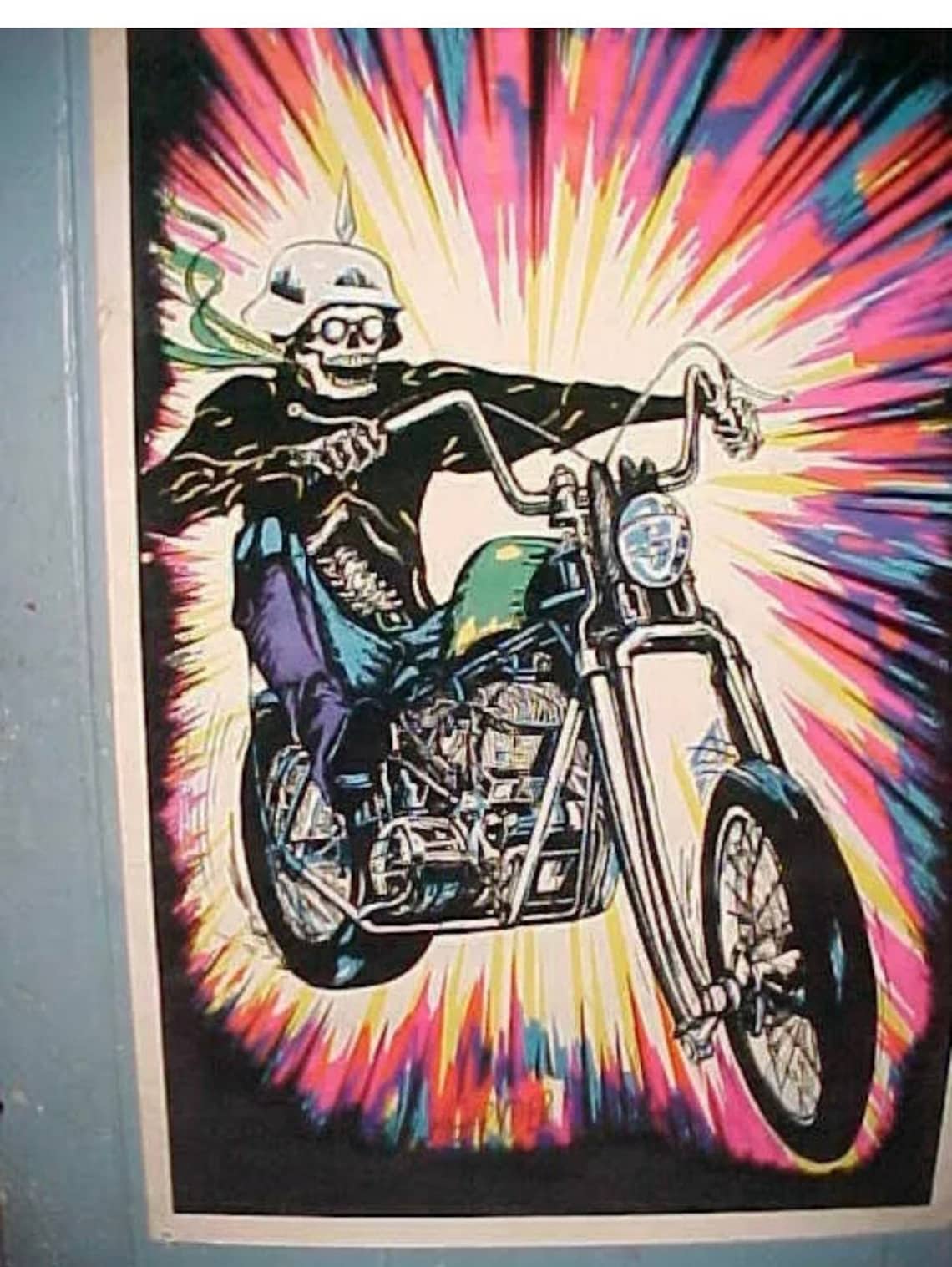 Black Light Poster Vintage 1960s High Ryder Rare Acid Psychedelic Punk ...