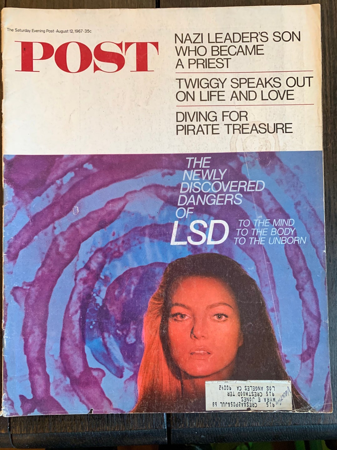 Vintage Magazine Post 1967 Vintage 1960s Psychedelia LSD-25 Drug 60s ...