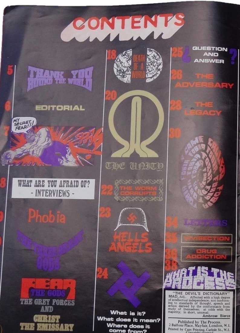 Process Church of Final Judgment Magazine Vintage 1960s the - Etsy