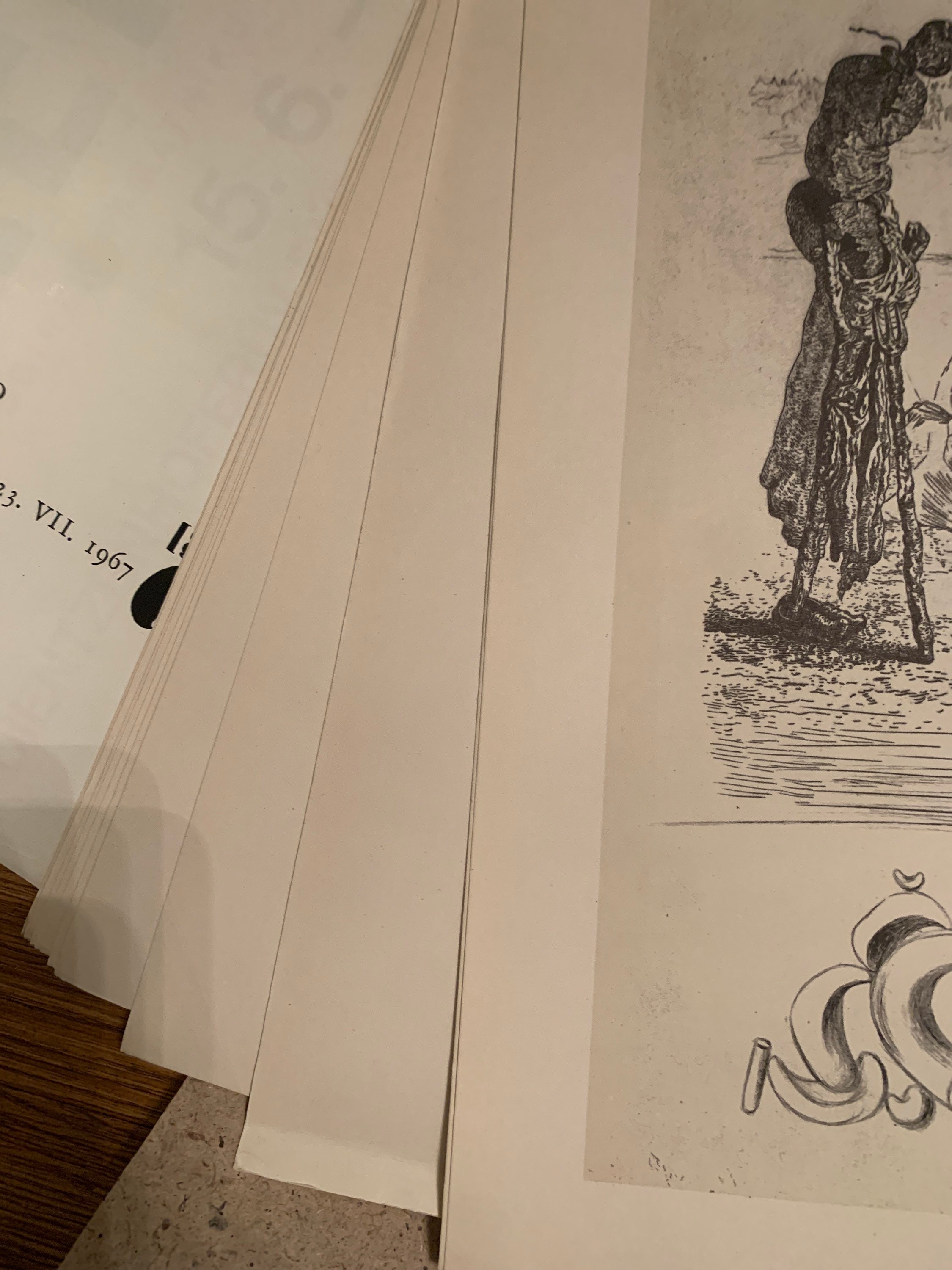 Salvador Dali 1967 Polish Exhibition Poster With 39 Lithographies Les ...