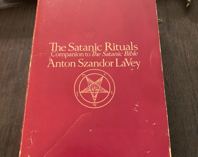 Anton Lavey the Satanic Ritual First 1972 Avon Book W359 Vintage 1970s ...