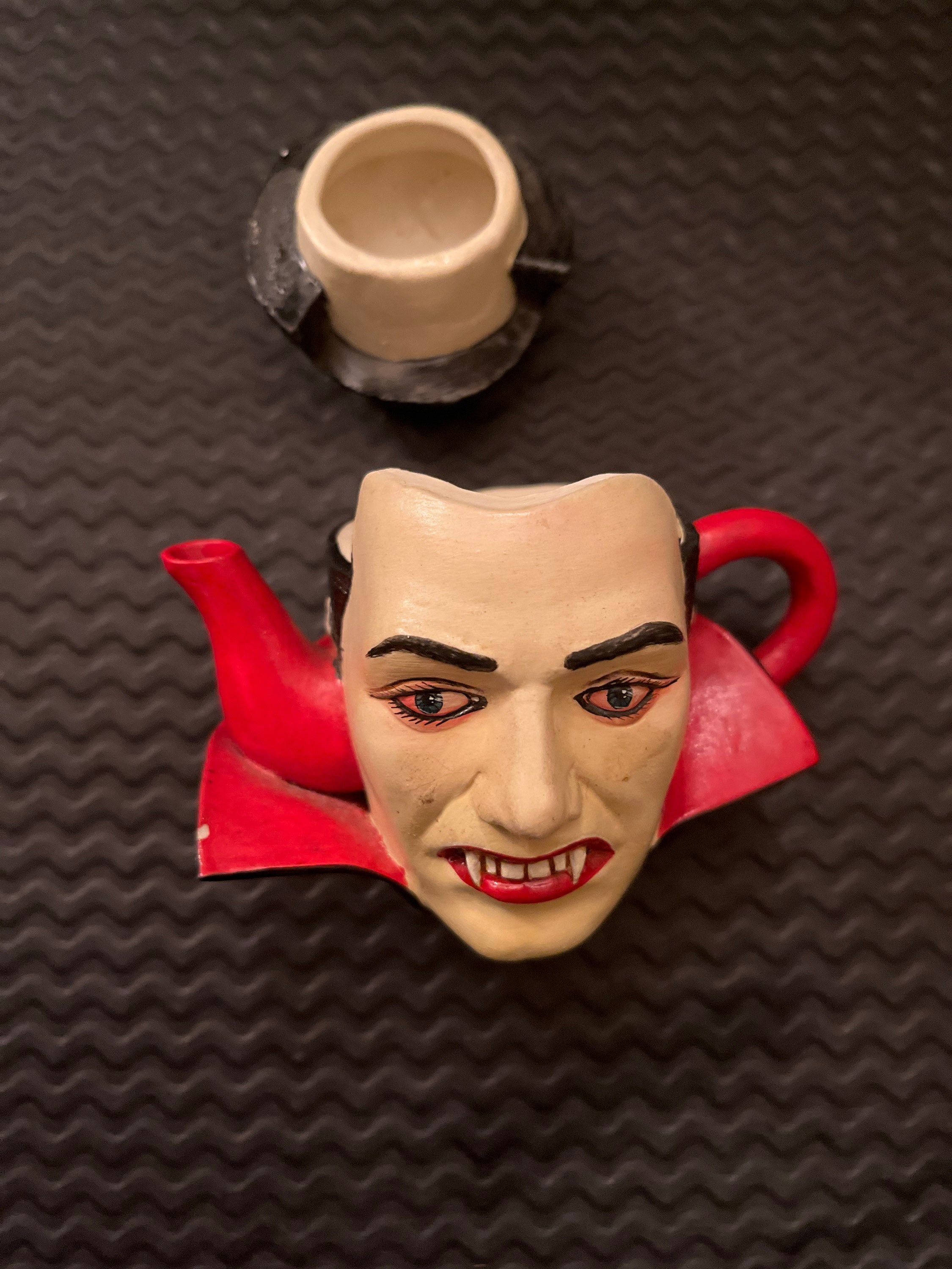 Dracula Hand-painted Ceramic Tea Mug Vintage 1960s Fine Art - Etsy